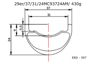 Load image into Gallery viewer, DCB 29er Carbon MTB rims XC Trail or AM ...